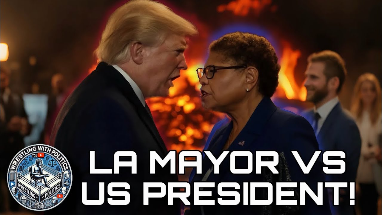 Trump GRILLS LA Mayor Karen Bass over California Wildfires! - YouTube