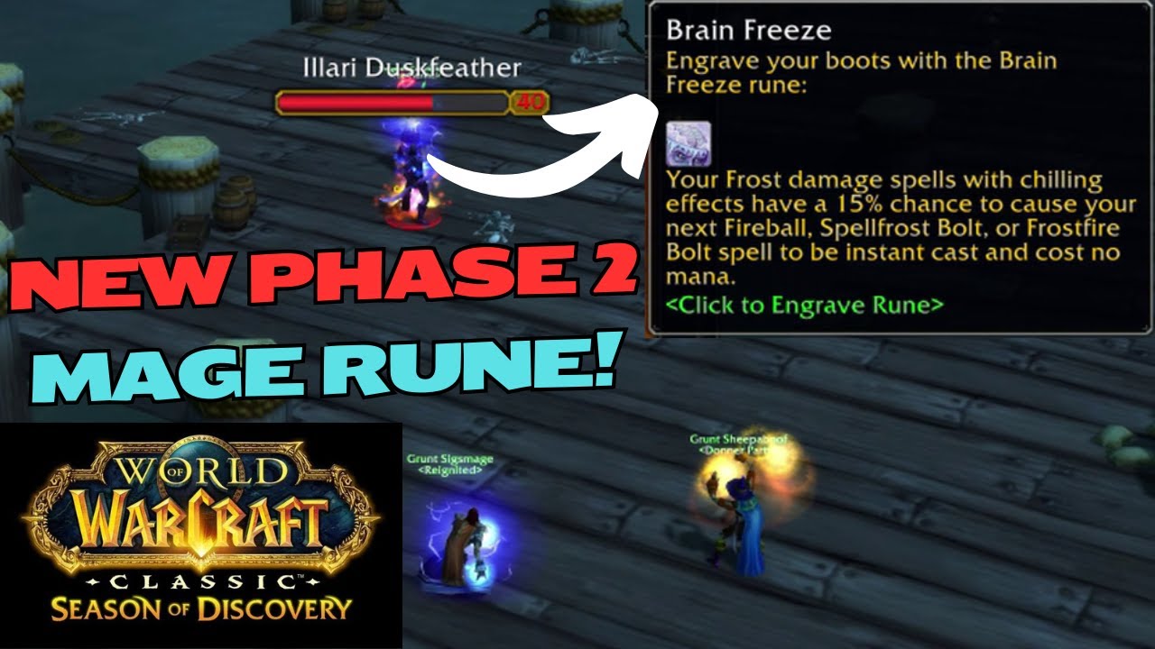 How To Get The Brain Freeze Rune for Mage - WoW Classic Season of ...