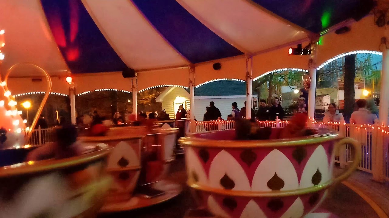 Six Flag New England ENCHANTED TEACUPS - YouTube
