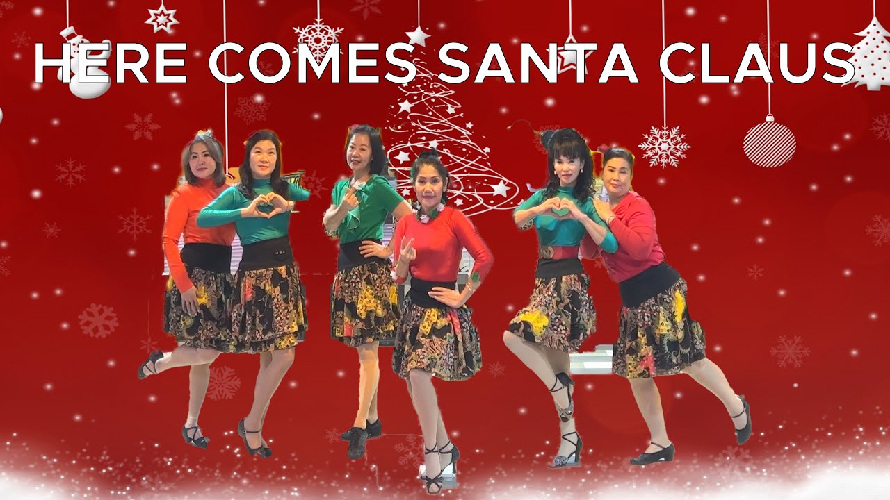 Here Comes Santa Claus Line Dance, By Miranda Line Dance (Sam Lucia ...