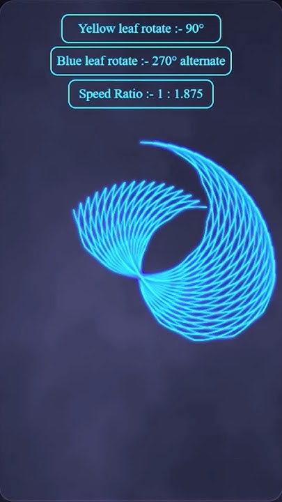 Leaf Spirograph Design 8 | Digital Spirograph Art | #shorts #spirograph #digitalspirography #css ...