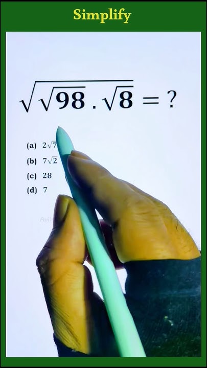 Simplifying square root inside square roots math expression #shorts #maths - YouTube