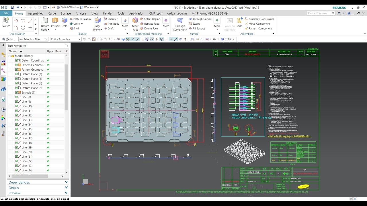 [NX_Tips 6] Cách IMPORT file AutoCAD vào phần mềm NX để dựng hình 3D ...