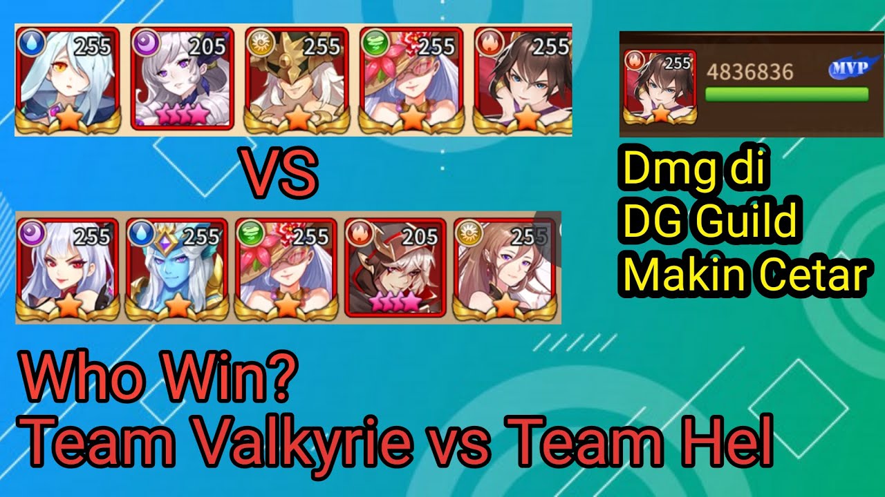 [BIG MATCH] Team Valkyrie / Pandora vs Team Hel / Loki who win? | Idle ...