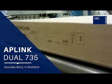 UBS APLINK DUAL 735 ➟ EKOLTECH | Direct printing on boxes, packaging, cases, etc.