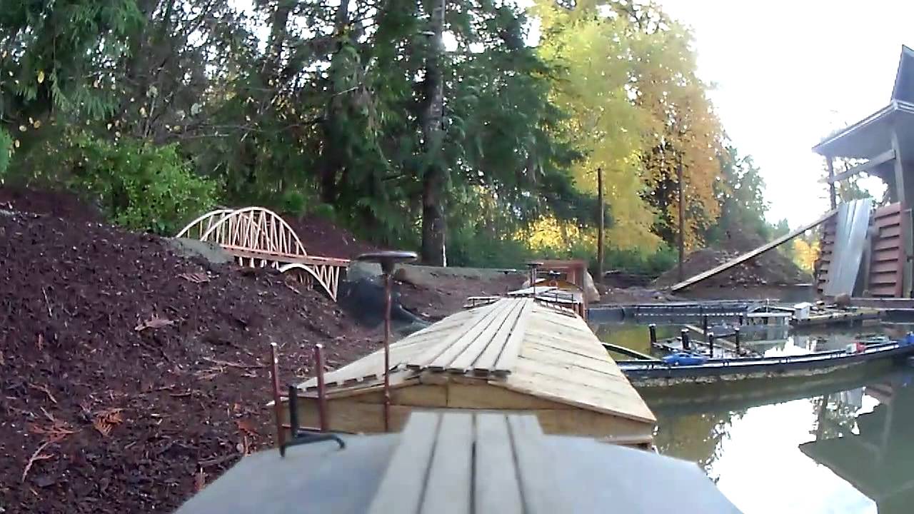 New Garden Train Layout and R.C. Boat Pond 4 - YouTube