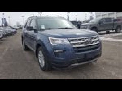 Blue 2018 Ford Explorer XLT 4WD Review - Prince George Ford - YouTube