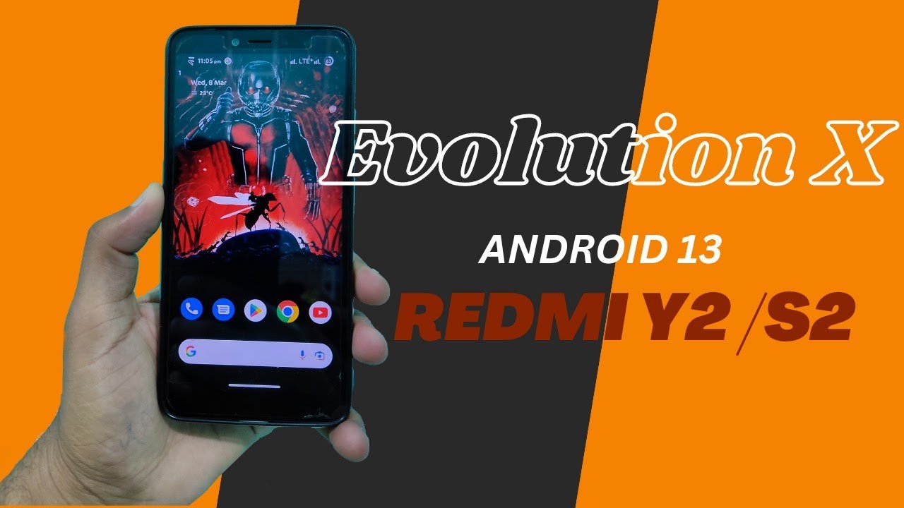 Evolution X || Android 13 ROM FOR REDMI Y2/S2 - YouTube