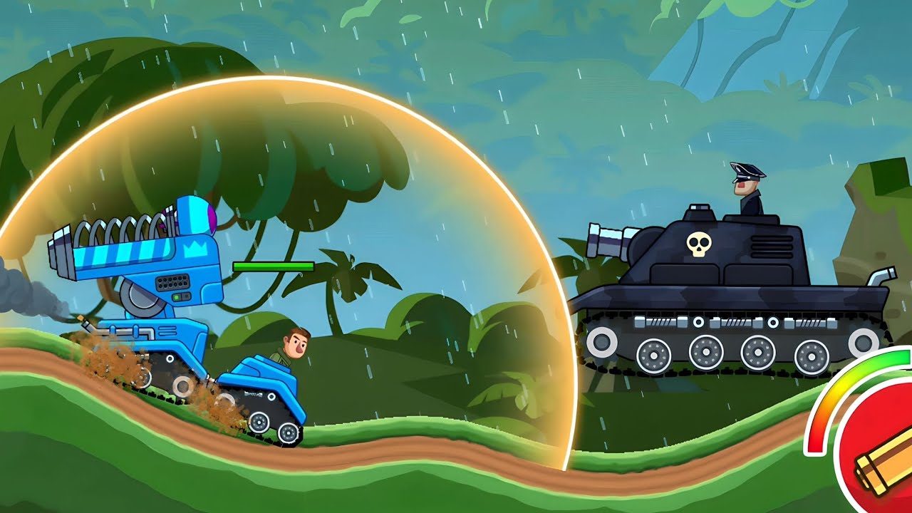 Hill of steel spring tank vs battle tank - YouTube