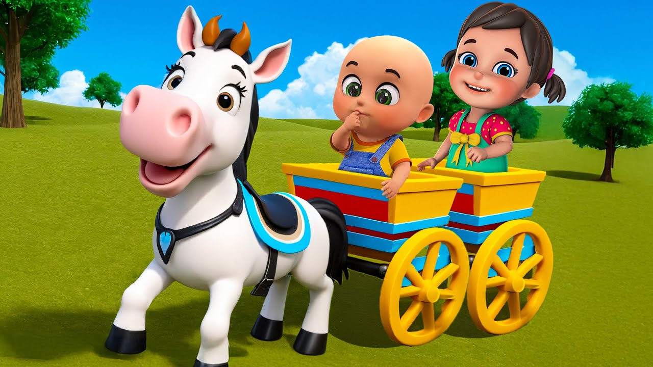 Horse Riding Song New Compilation | Lola The Cow Song | Nursery Rhymes ...