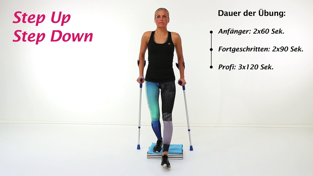 Orthelligent Knee: Step Up / Step Down | Knie Reha - YouTube