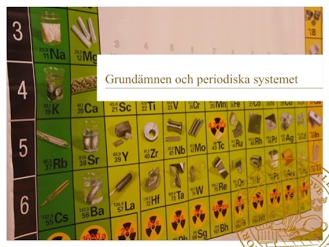 1 Grundämnen och periodiska systemet - YouTube