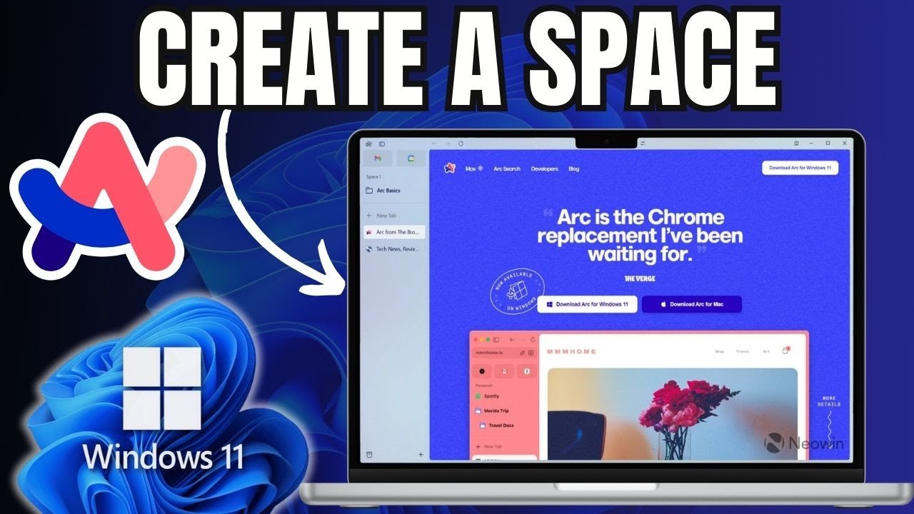 How to Create a Space in Arc Browser on Windows 11 - YouTube