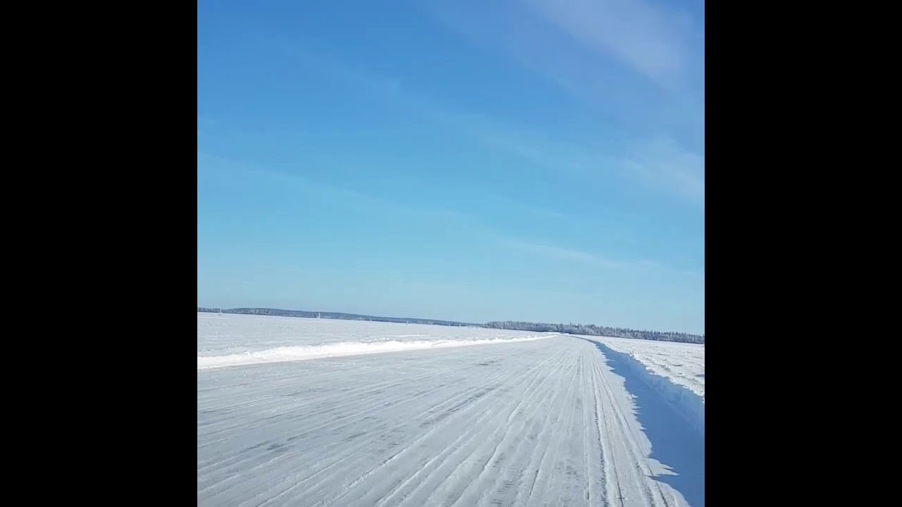 Ice road, Luleå archipelago - YouTube
