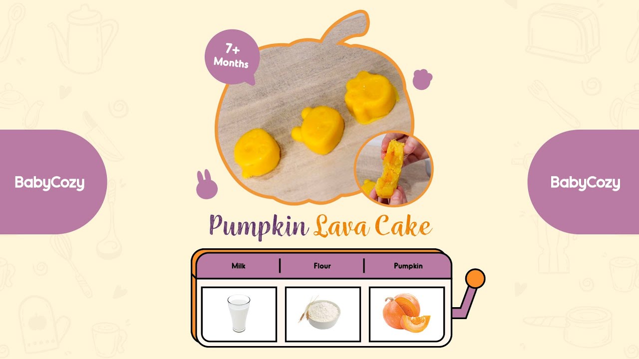 Baby Food Recipes | Pumpkin Lava Cake - YouTube