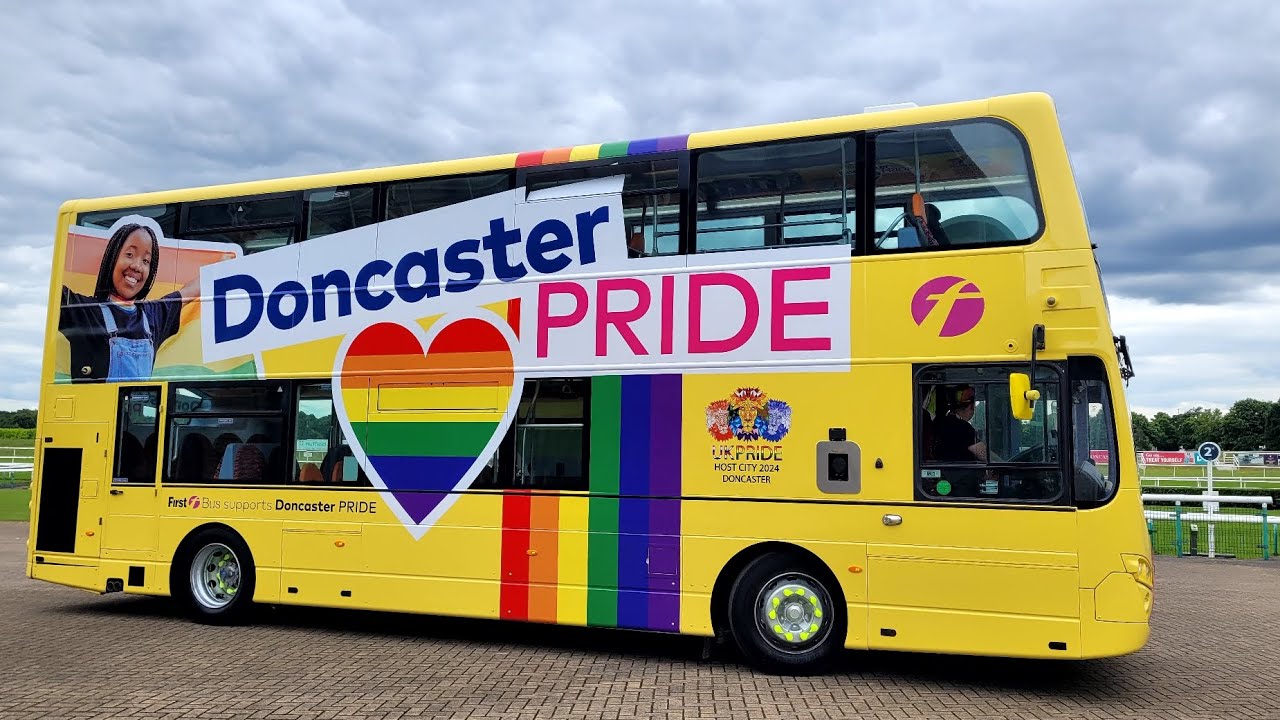A Day at the Doncaster pride bus Launch - YouTube