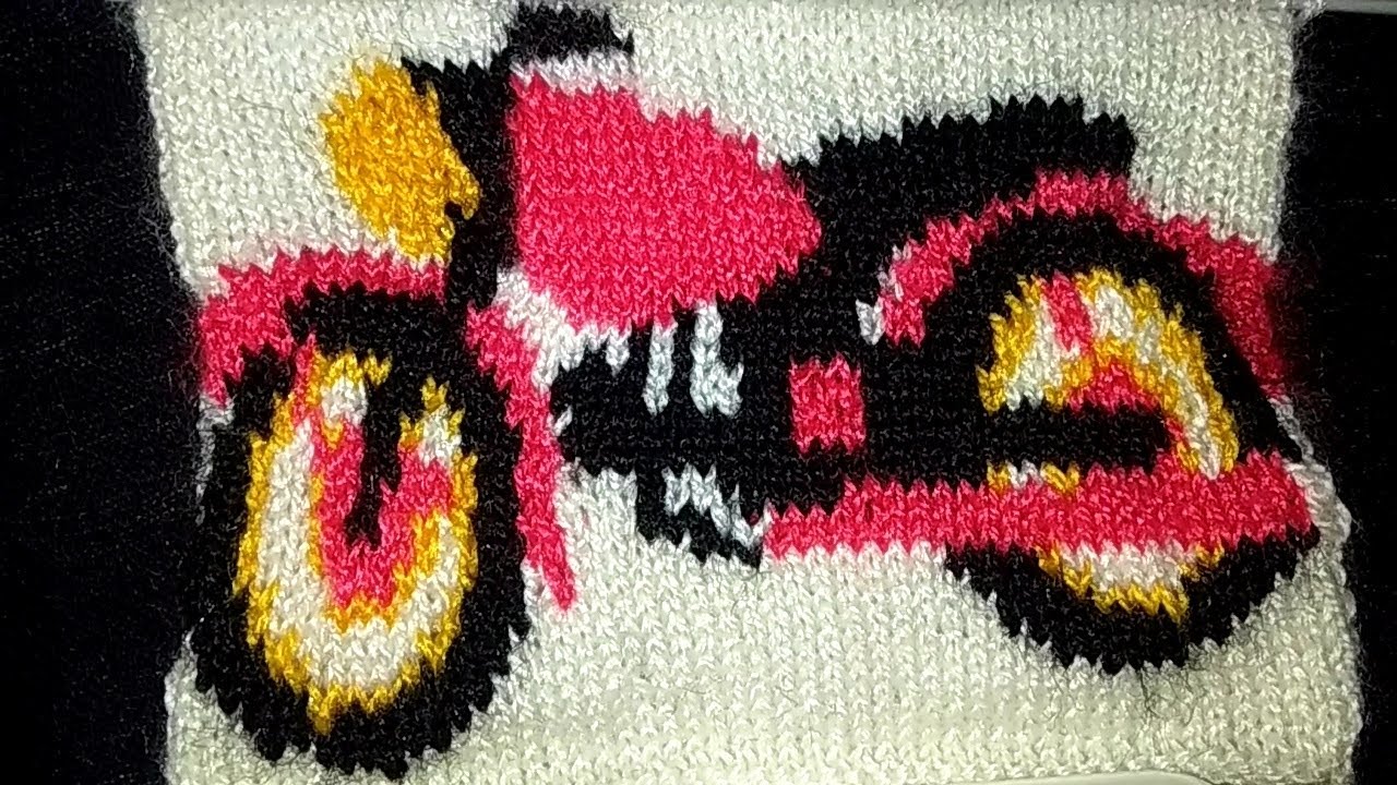 How to Knit :Bike sweater design New Knitting Design Patterns #16 ...