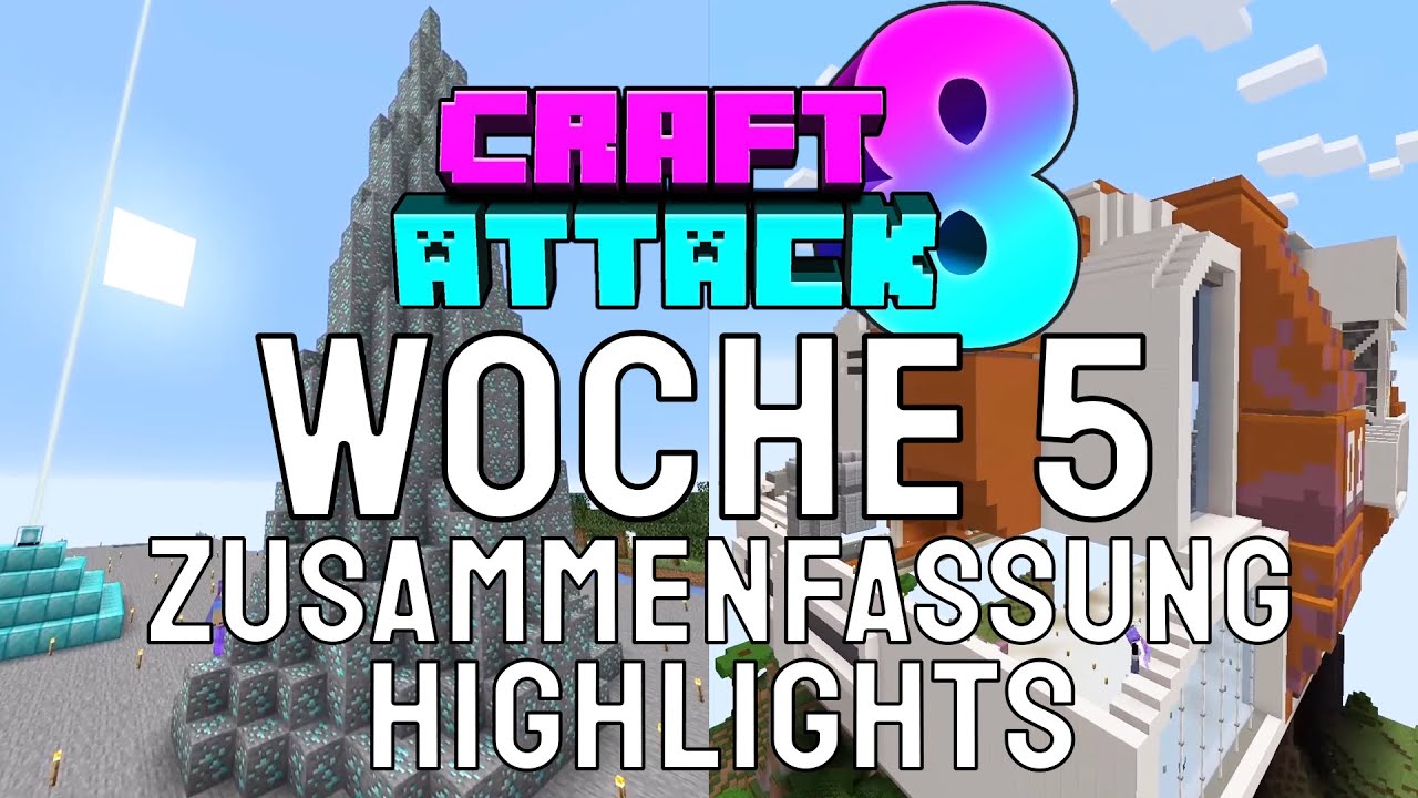 Craft Attack 8 KOMPLETTE WOCHE 5 ZUSAMMENFASSUNG - Jeder Teilnehmer ...