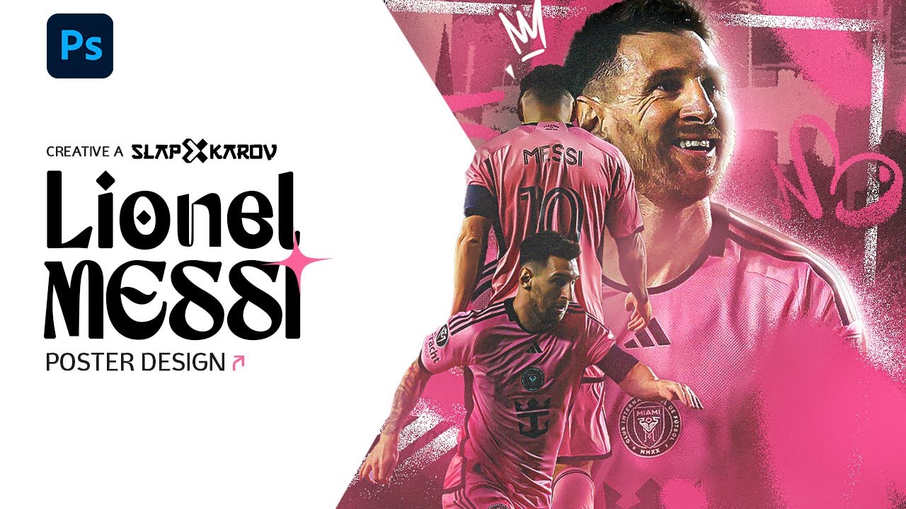 Lionel Messi - Photoshop Speed Art - YouTube