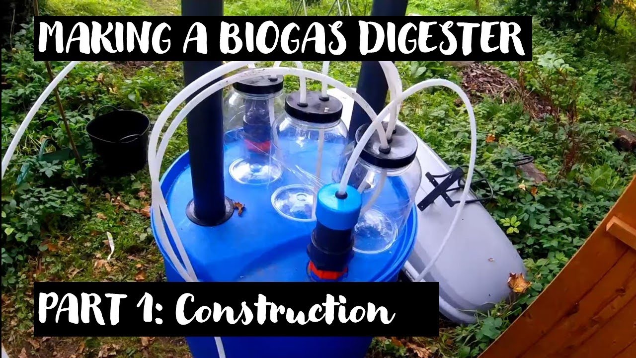 Making a biogas digester // free gas at home // PART I - YouTube