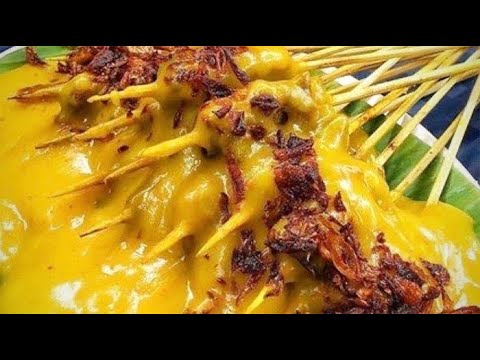 Sate Padang (Sate Lidah Sapi) dengan Bumbu Kuning Khas Minang! Enak ...