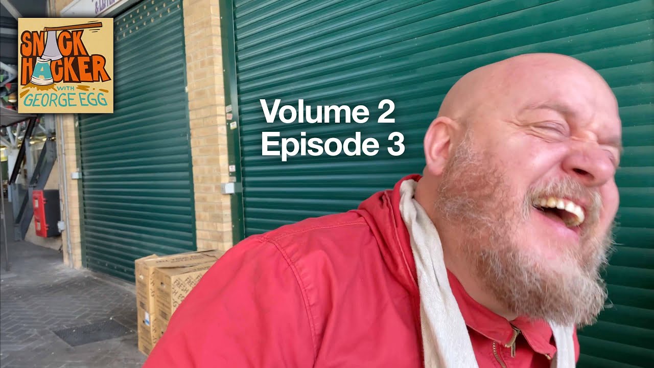 Snack Hacker with George Egg - Vegan Greggs Steak and Wasabi - YouTube