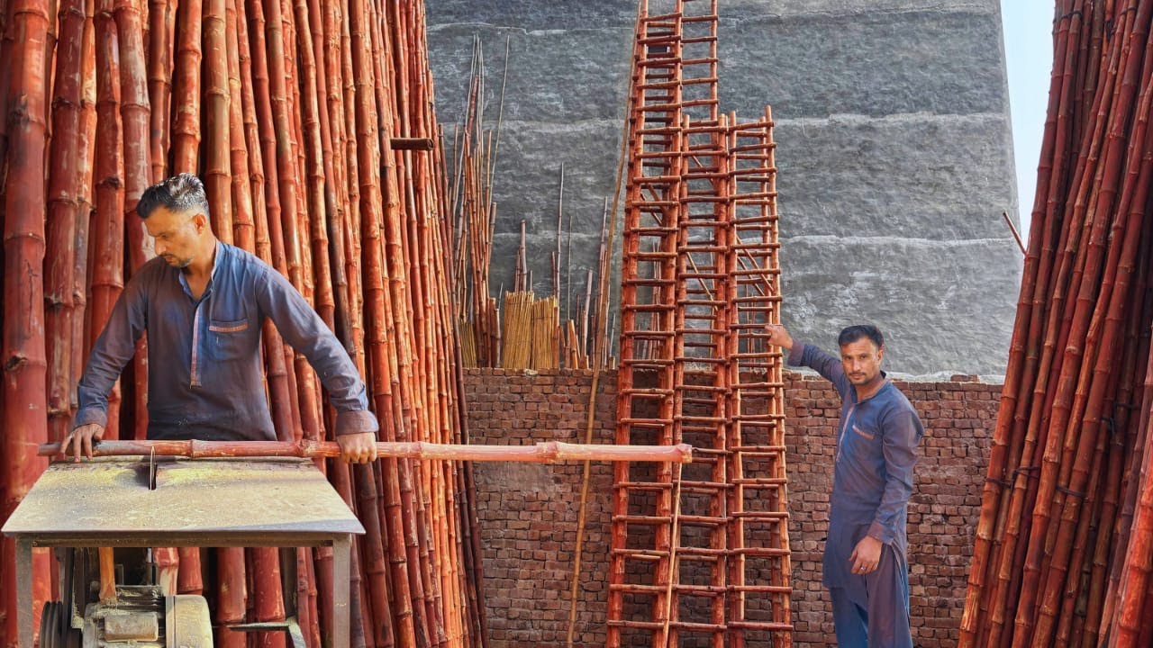 Incredible Process of Making a Ladder from Red Bamboos | #handmade # ...