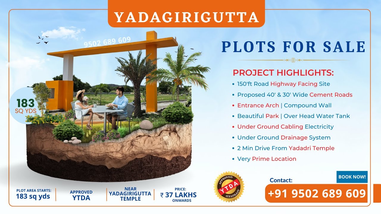 Yadagirigutta YTDA Approved Prime Location Plots for Sale | Highway ...