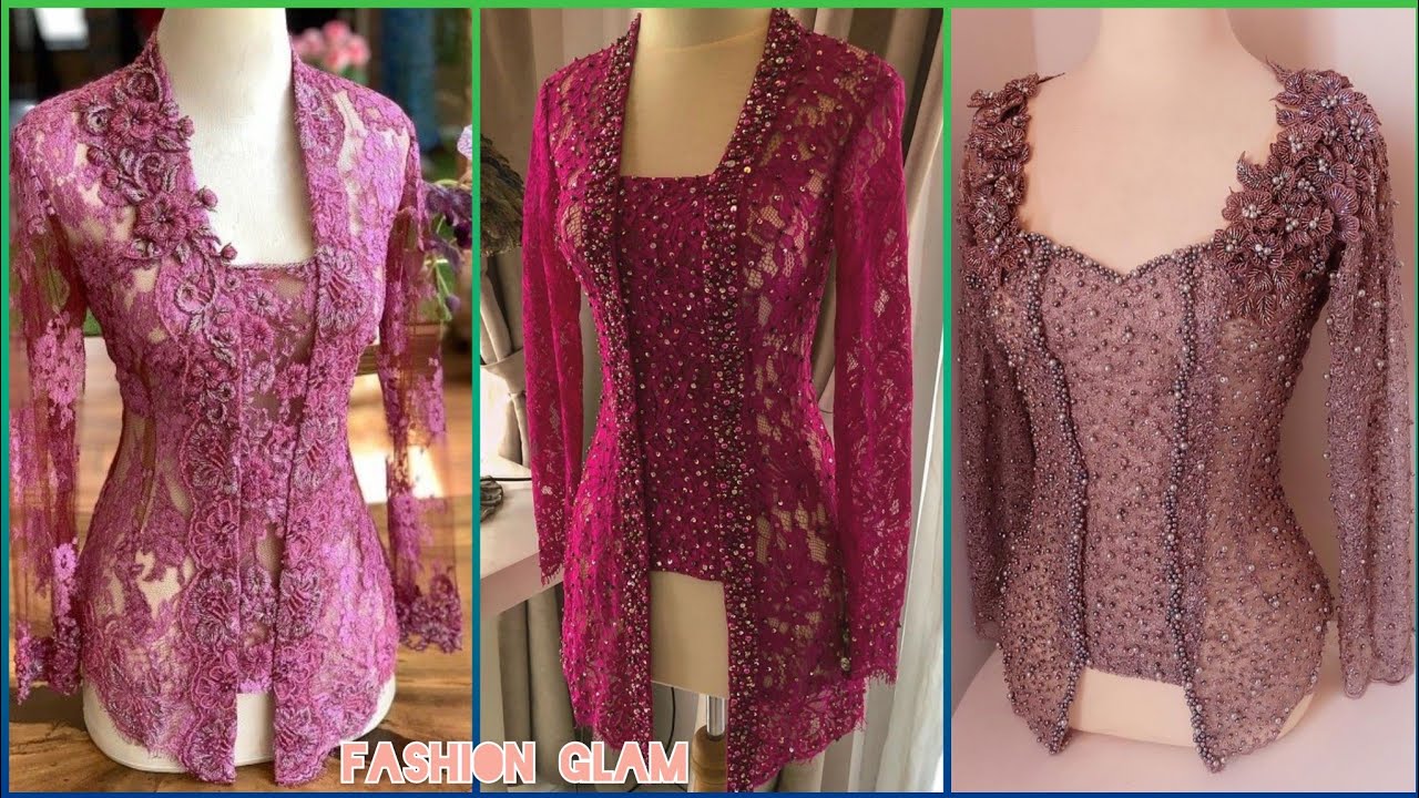 Indonesian Traditional Wedding Dress/Kebaya Blouse And Top/Beads ...