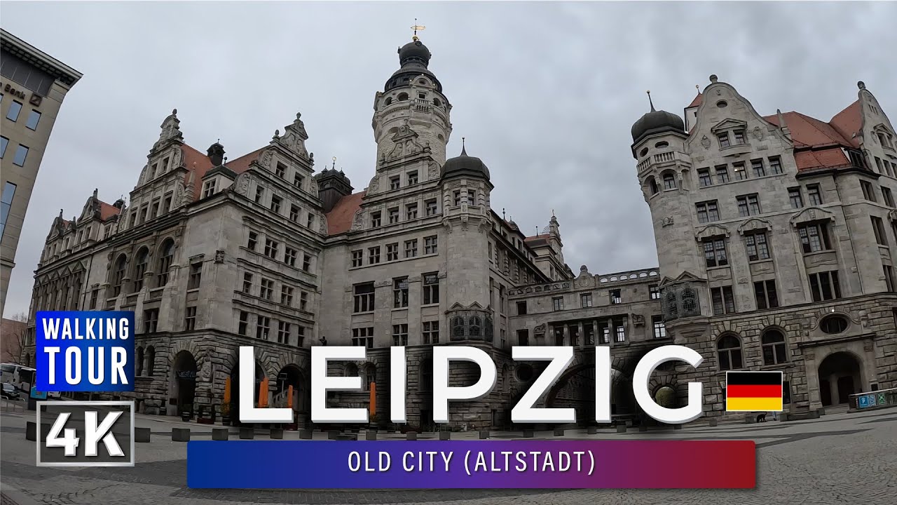 Walking Tour through Leipzig - Germany 4k - YouTube