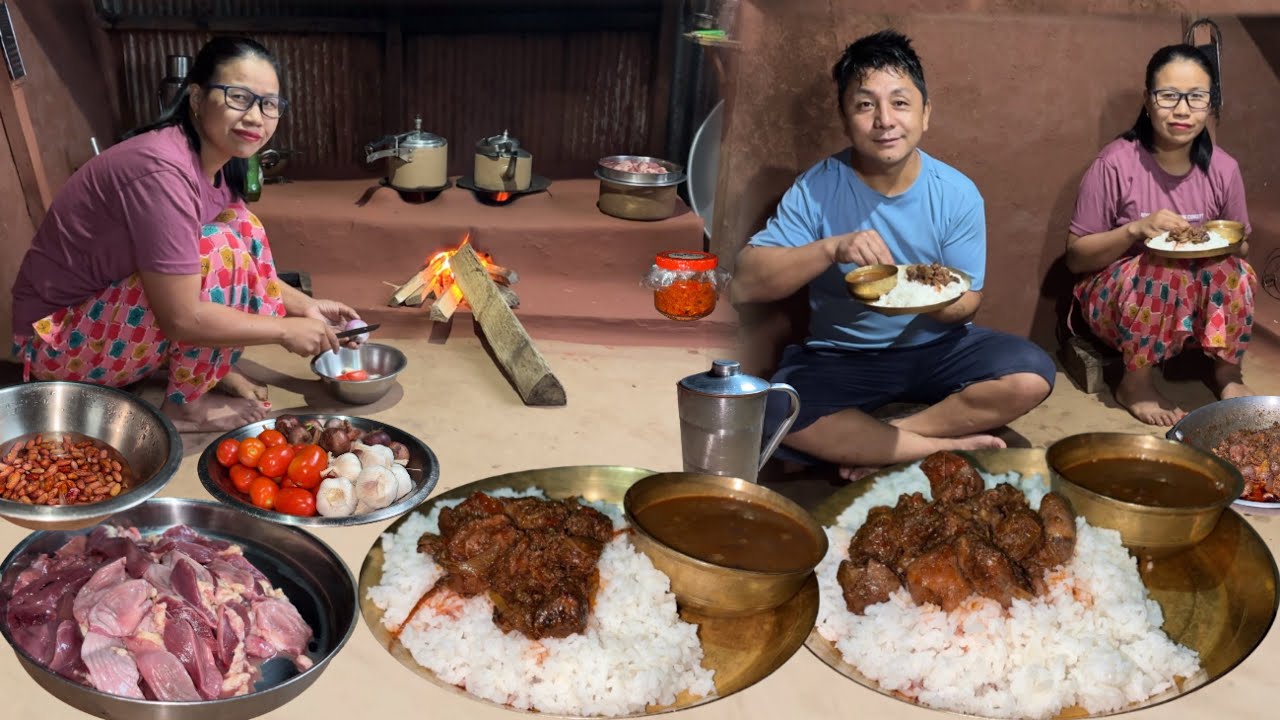 Chicken Gizzard Recipe||Nepali Style Chicken Karchi Marchi with Rajma ...