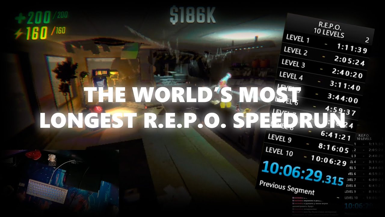 THE WORLD'S MOST LONGEST R.E.P.O. 10 LEVELS SPEEDRUN EVER - YouTube