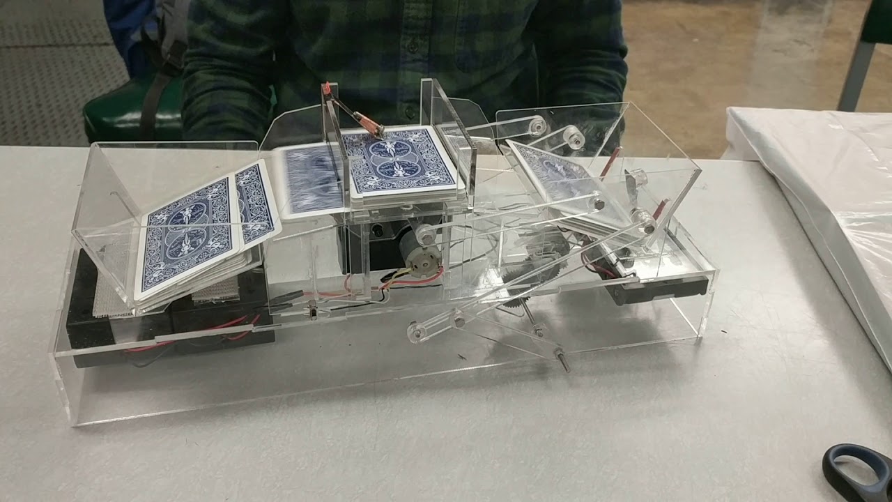 ME130 Group 8 Card Shuffler Demo - YouTube