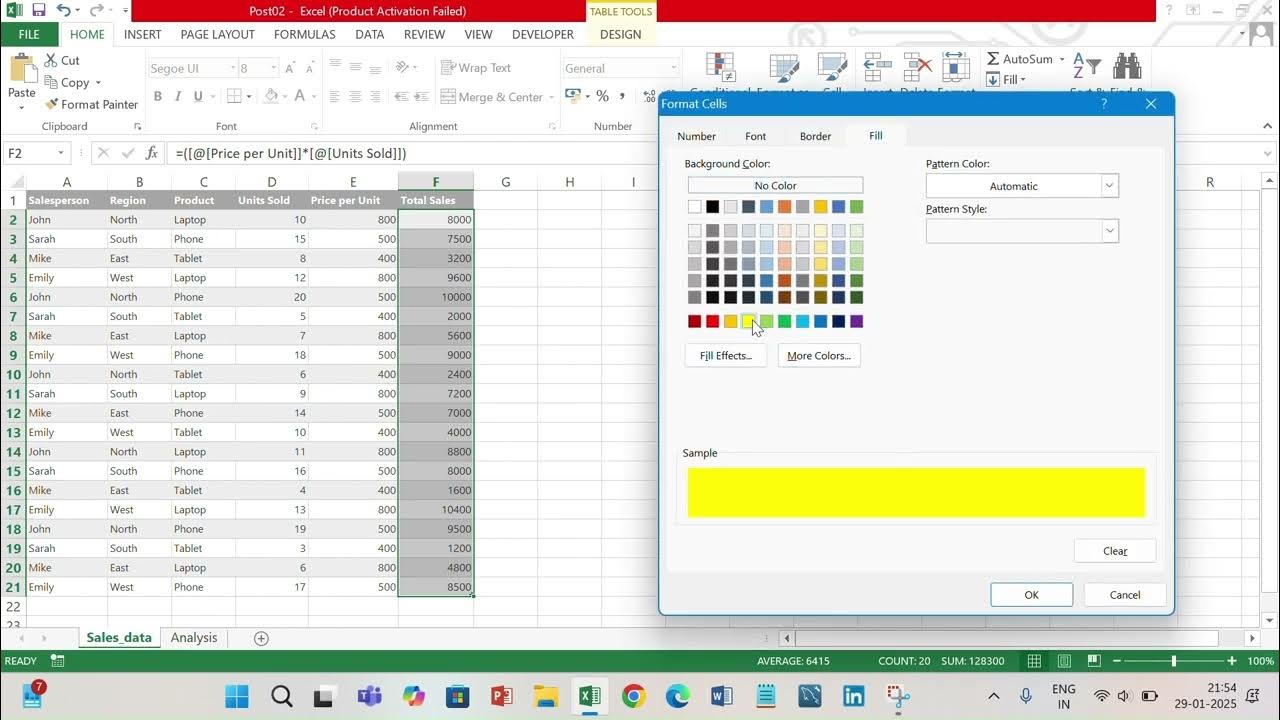 🔥 Conditional Formatting in Excel | Highlight Sales Above Average in Excel (60-Second Tutorial ...