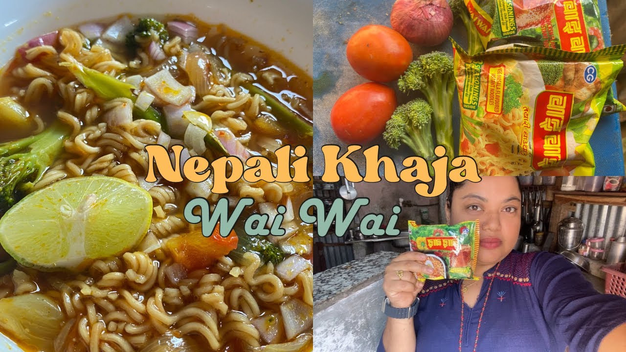 Preparing wai wai noodles in Nepali style || #waiwai #minivlog - YouTube