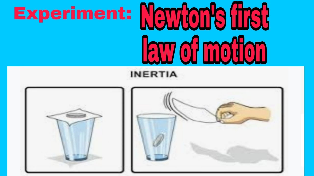 Experiment : Newton's first law of motion . - YouTube