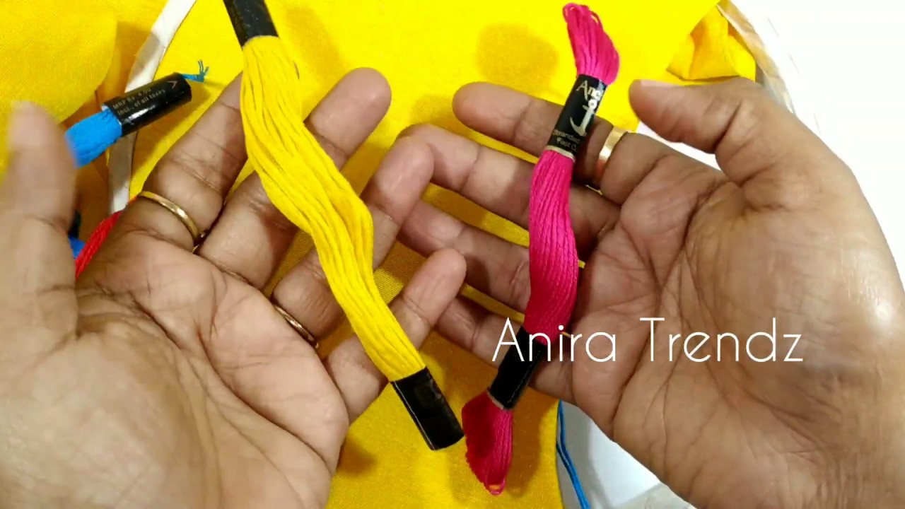Stitched Blouse Hand Embroidery Tutorial - YouTube