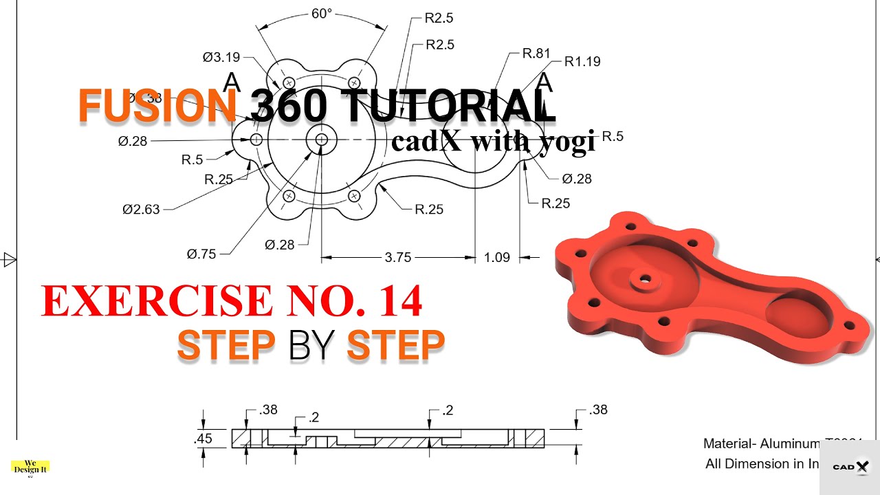 Fusion 360 Tutorials for Beginners. Exercise no.14 - YouTube