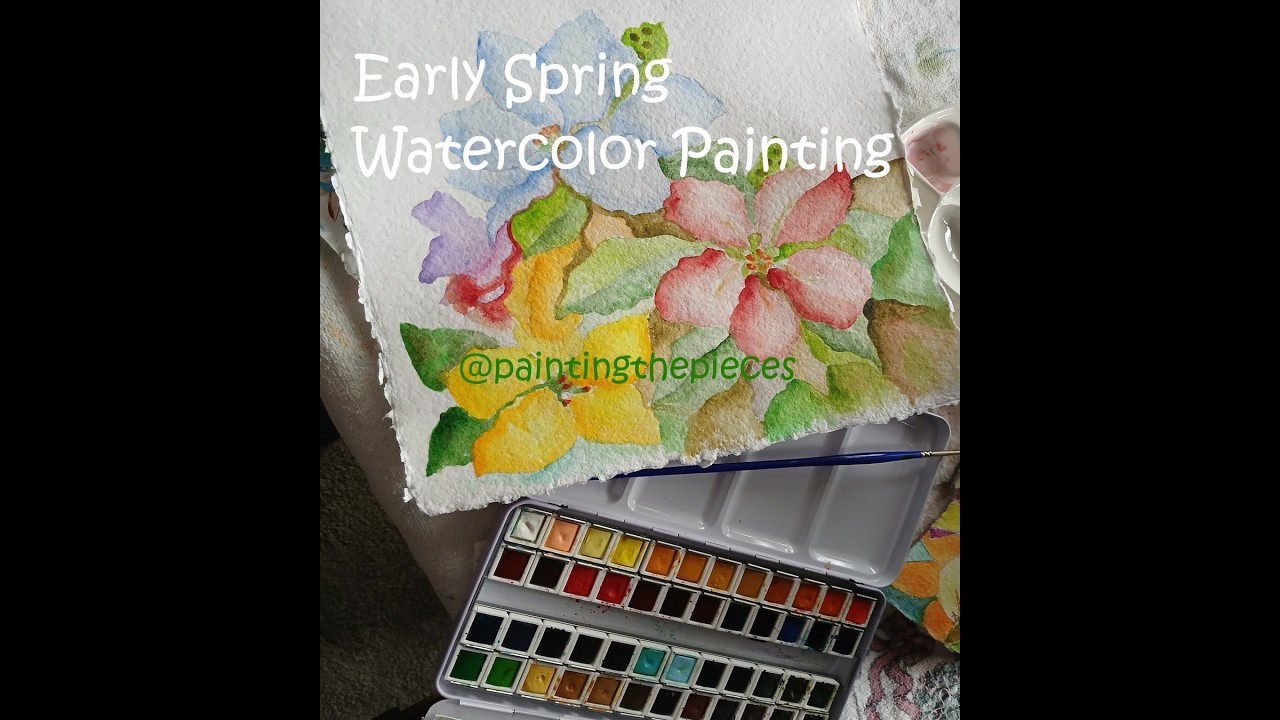 Watercolor painting of Early Spring - YouTube