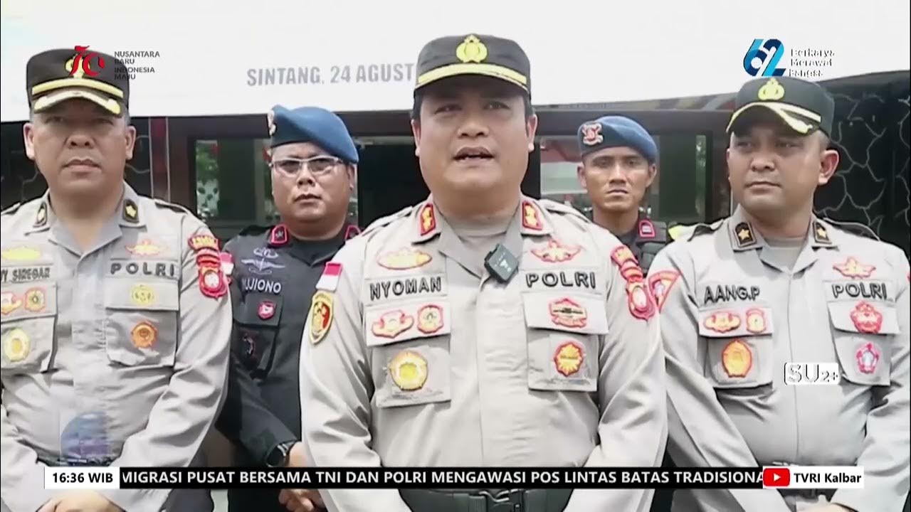 24 AGUSTUS 2024 POLRES SINTANG GELAR SIMULASI PENGAMANAN PILKADA - YouTube