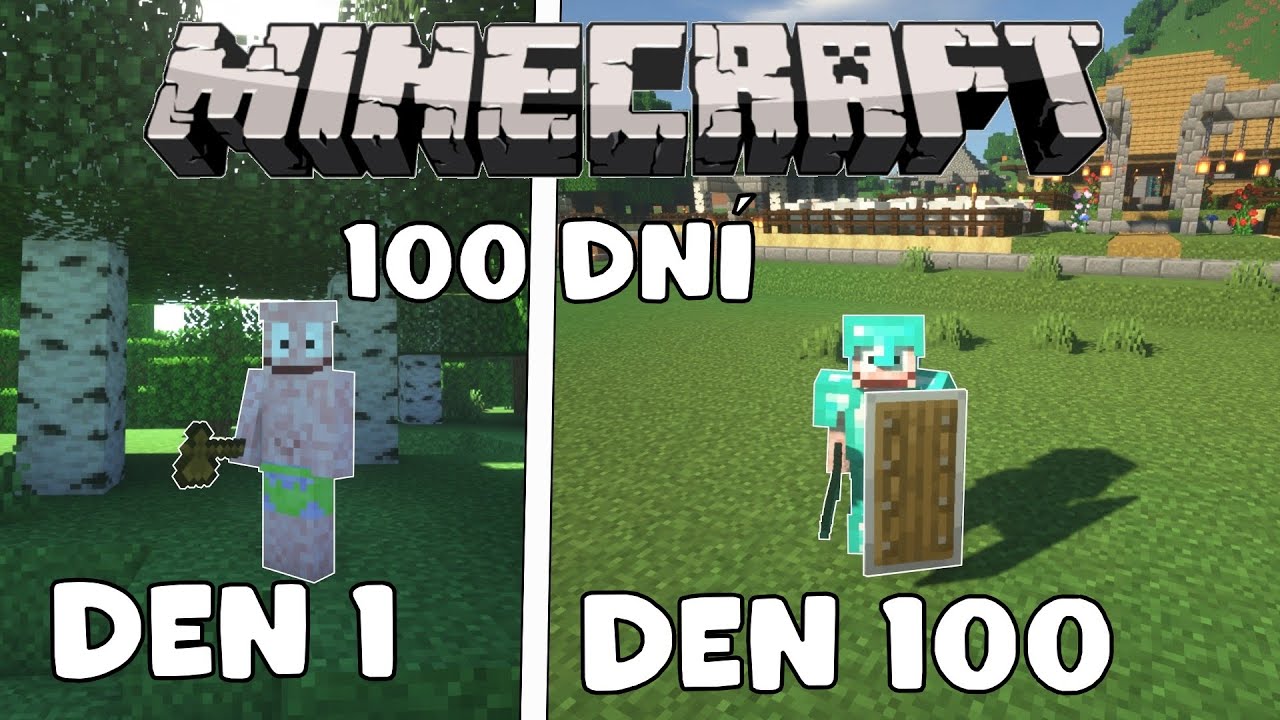 PŘEŽIL JSEM 100 DNÍ V MINECRAFTU ! - YouTube
