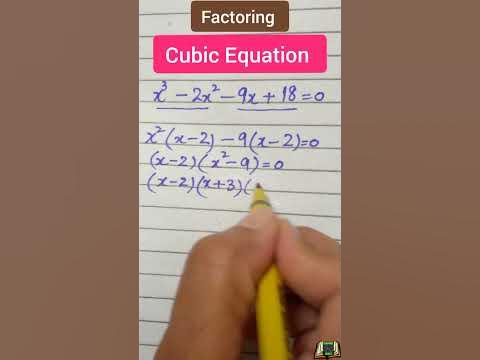 Factoring cubic equation #math #shorts #algebra - YouTube