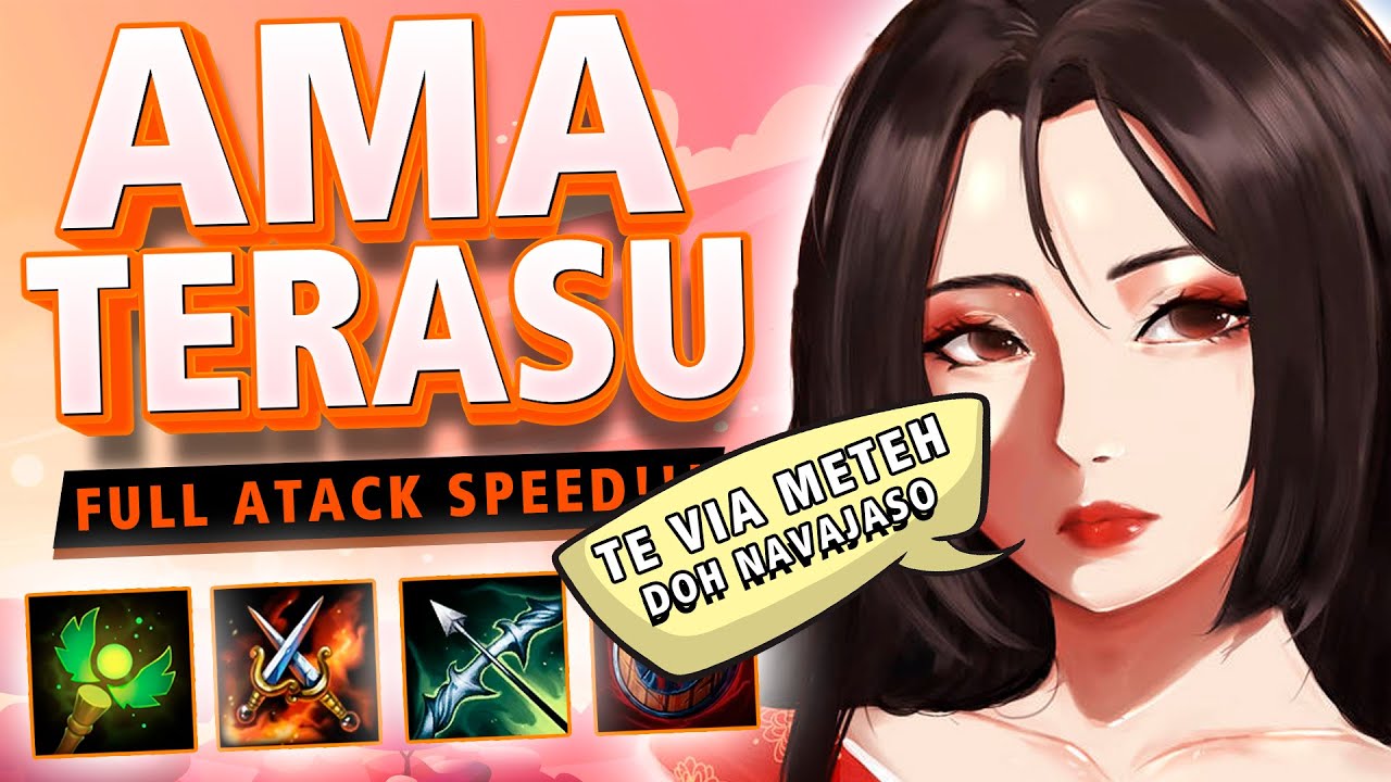 AMATERASU SOLO - BUILD A FULL ATACK SPEED OP!!! - SMITE Master Conquest - YouTube