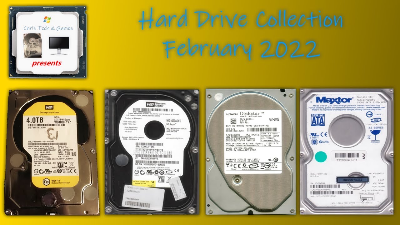 My Hard Drive Collection Startups | February 2022 | CT&G - YouTube