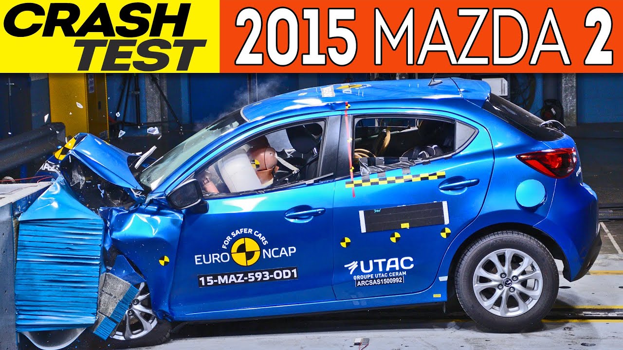 2015 Mazda 2 - Crash Test - YouTube