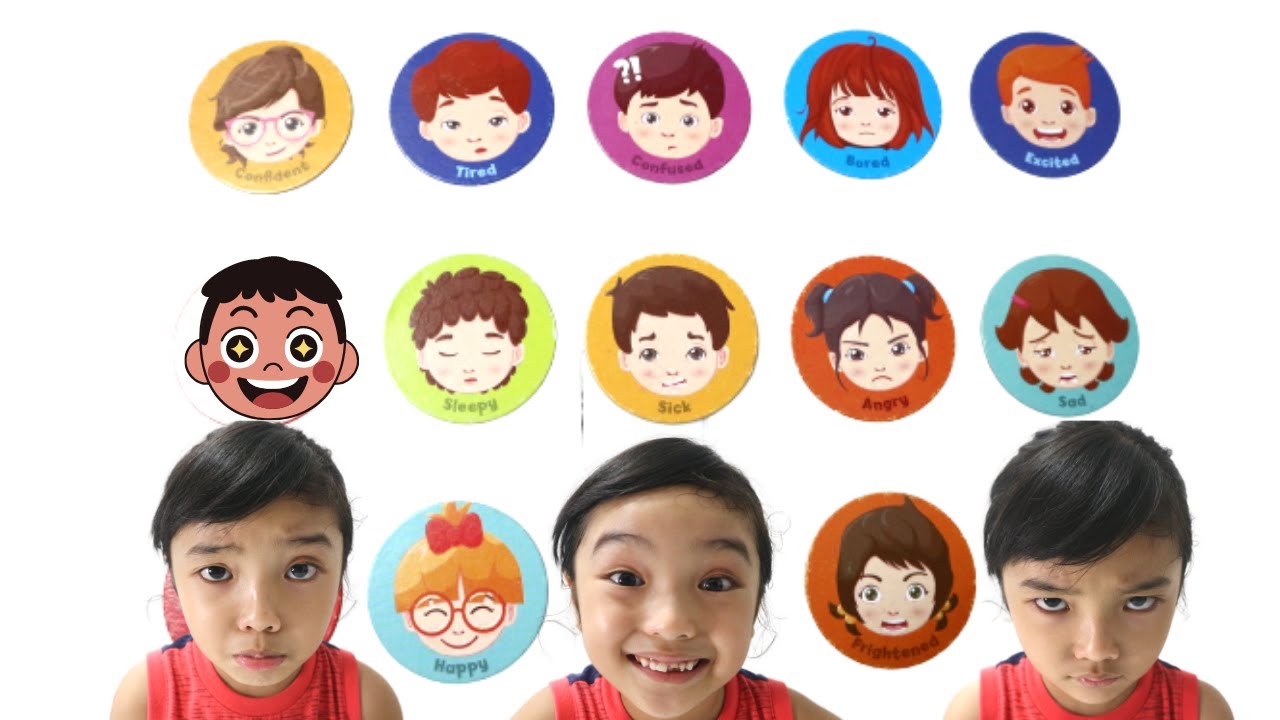 AB FEELINGS AND EMOTIONS FACIAL EXPRESSIONS FOR KIDS - YouTube