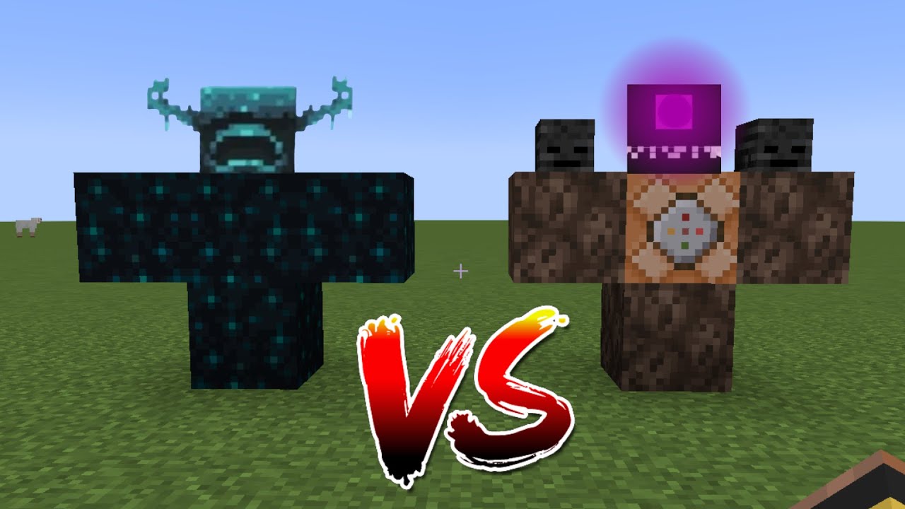 what if you create a WARDEN BOSS VS WITHER STORM in MINECRAFT - YouTube