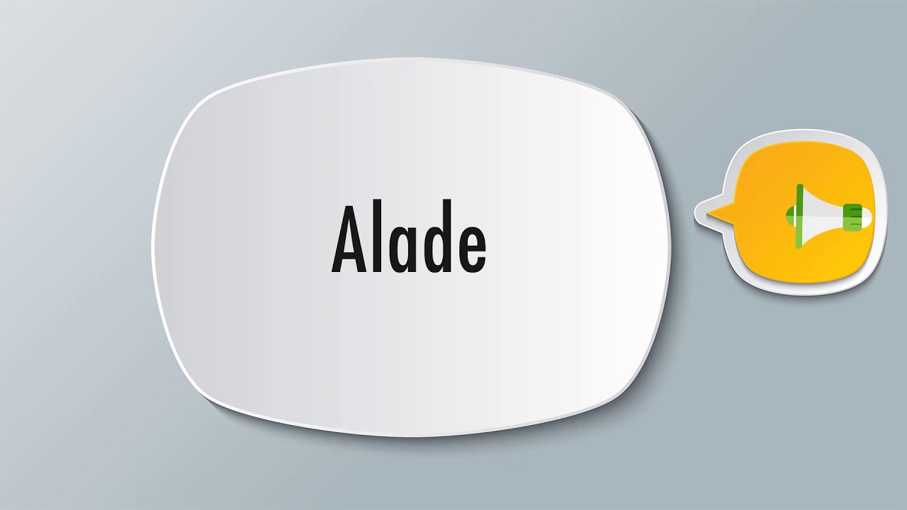 How To Pronounce Alade - YouTube