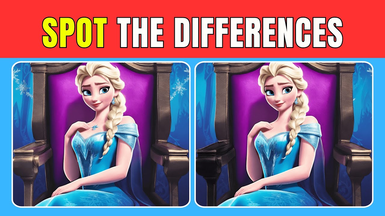 Disney Game Quiz: Find The Differences in These Frozen Scenes? ️ Elsa Movie Challenge - YouTube