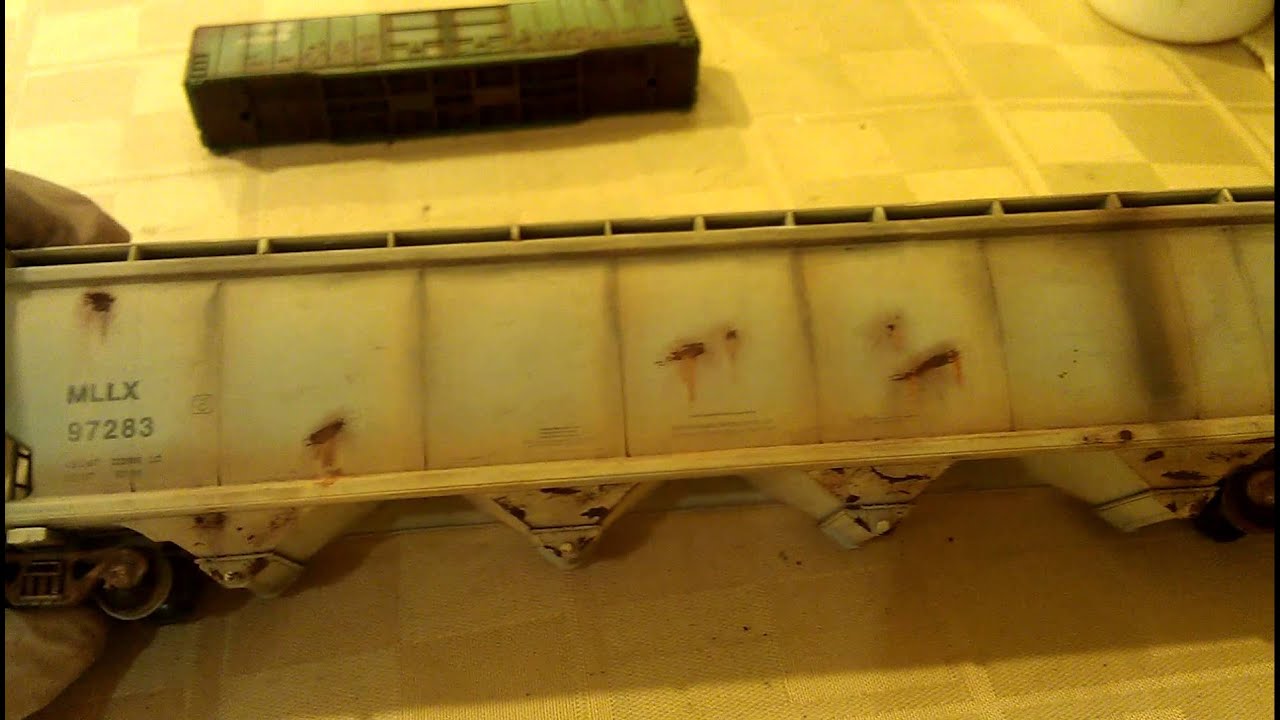 Weathering n scale and ho - YouTube